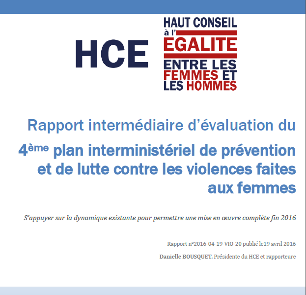 Le HCE publie son évaluation intermédiaire du 4ème plan de prévention ...