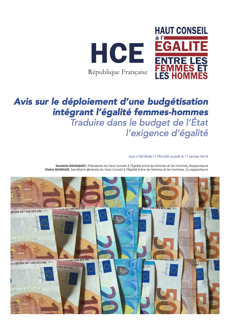 Avis - Le HCE appelle à faire de l’égalité femmes-hommes une règle d’or ...