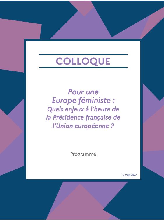 Colloque "Pour une Europe féministe : quels enjeux à l'heure de la ...
